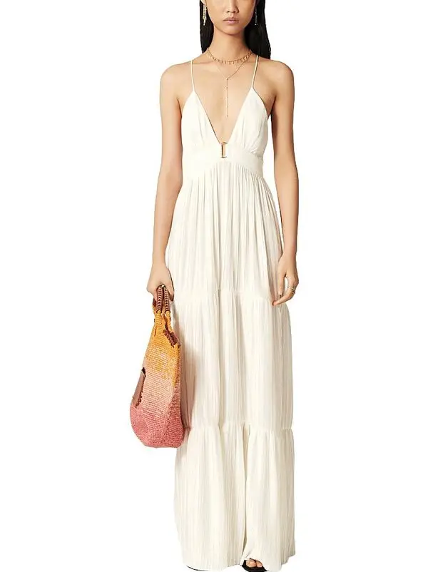 Ba&sh Wasta Tiered Maxi Dress - White