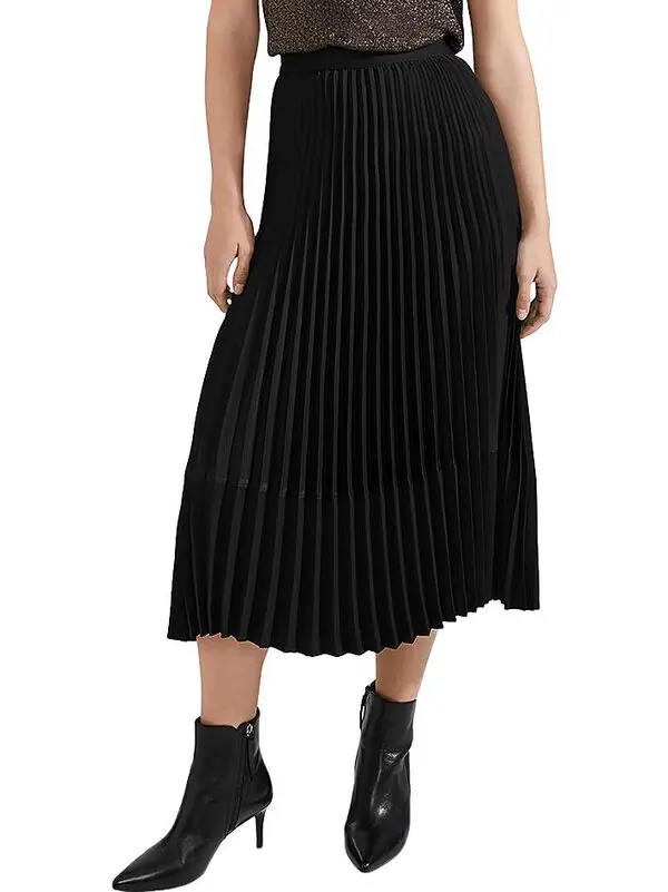 HOBBS LONDON Thandie Pleated Skirt - Black