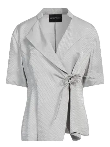 Emporio Armani Jacquard Woven Blazer - Grey