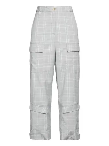 VICOLO Tartan Pattern Pants - Grey