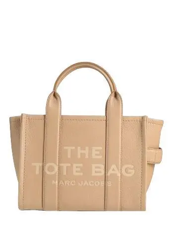Marc Jacobs Cow Leather Tote Handbag - Beige