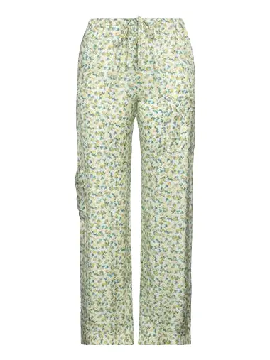 CORMIO Floral Print Viscose Pants - Sage Green