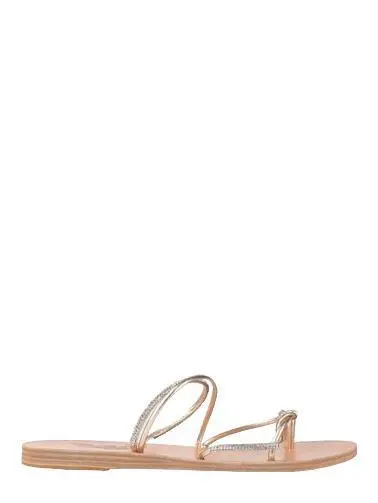 ANCIENT GREEK SANDALS Embellished Thong Sandals - Gold