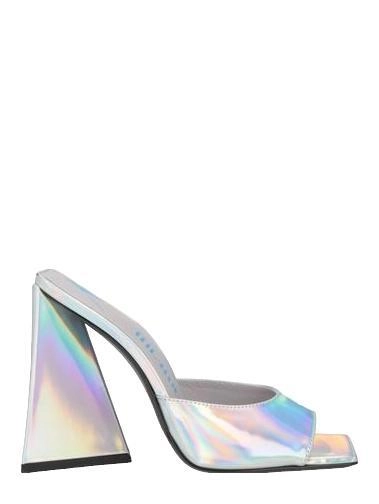 Attico Sandals Size Leather - Silver