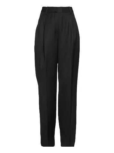 LOULOU STUDIO High-waisted Straight Leg Pants - Black
