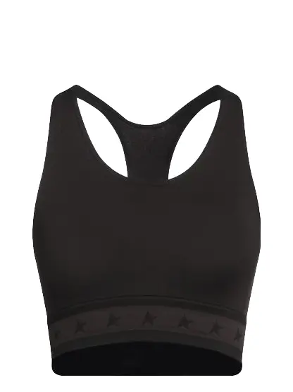 GOLDEN GOOSE Sleeveless Crop Top - Black
