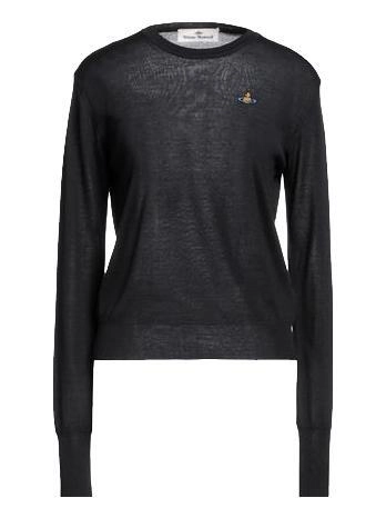 VIVIENNE WESTWOOD Wool Silk Crewneck Sweater - Black