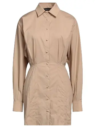 Federica Tosi Mini Shirt Dress - Beige