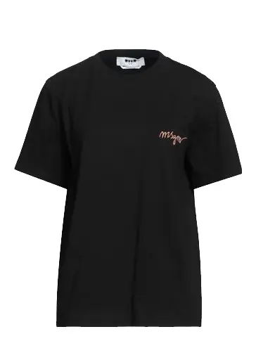 MSGM Basic Embroidered T-shirt - Black