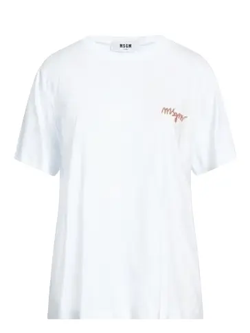 MSGM Basic Embroidered T-shirt - White