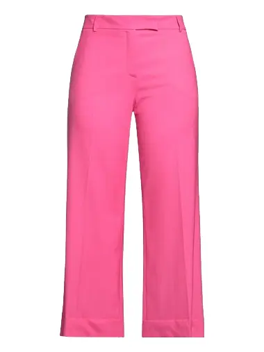 QL2  QUELLEDUE Flared Virgin Wool Blend Trousers - Pink