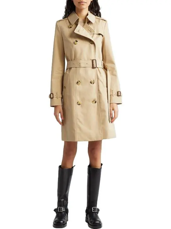 Burberry Chelsea Long Heritage Trench Coat - Honey