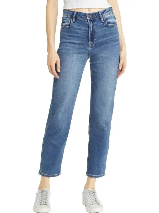 HIDDEN JEANS Tracey High-rise Straight-leg Jeans - Medium Dark Wash
