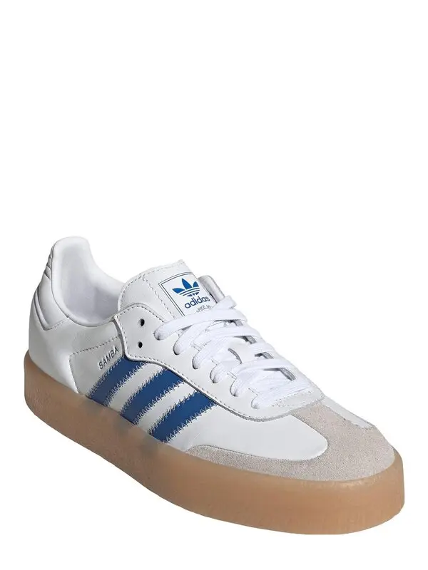 Adidas Sambae Platform Sneakers - Ftwr White/blue/clear Sky