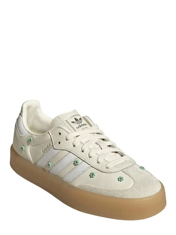 Adidas Sambae Platform Sneakers - Off White/white/clear Mint