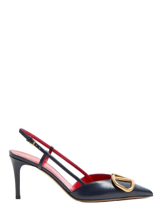 Valentino Garavani Vlogo Slingback Pumps - Black