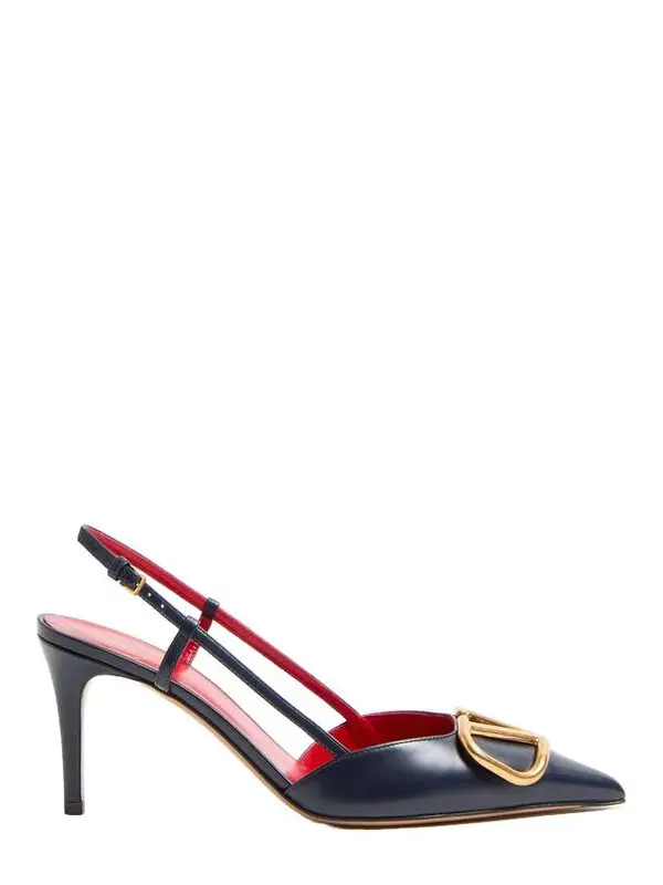 Valentino Garavani Vlogo Slingback Pumps - Black