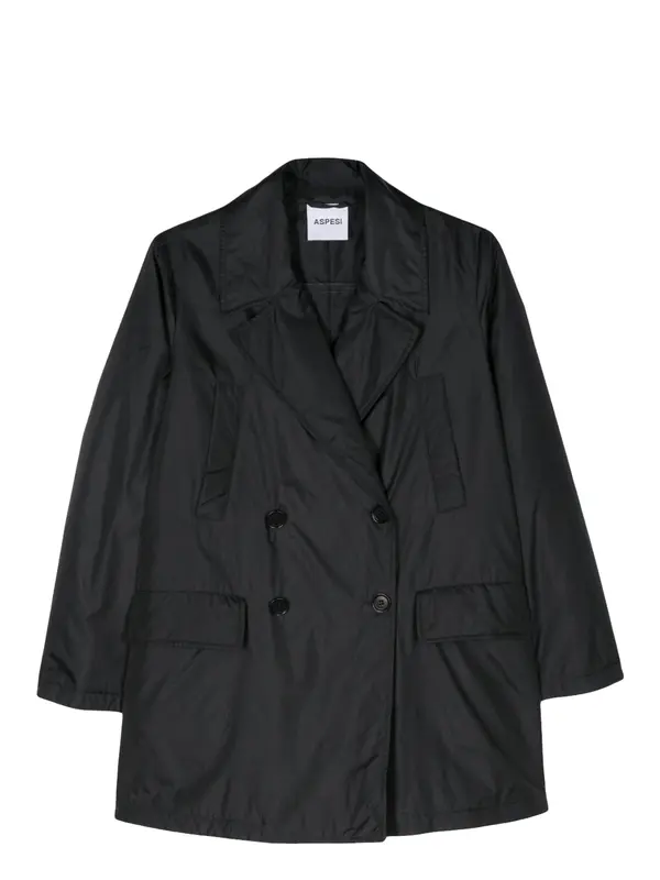Aspesi Katee Light Double-breasted Jacket - Black