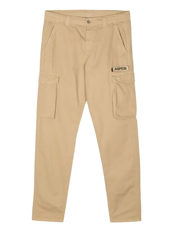 Aspesi Tapered-leg Cargo Trousers - Neutrals
