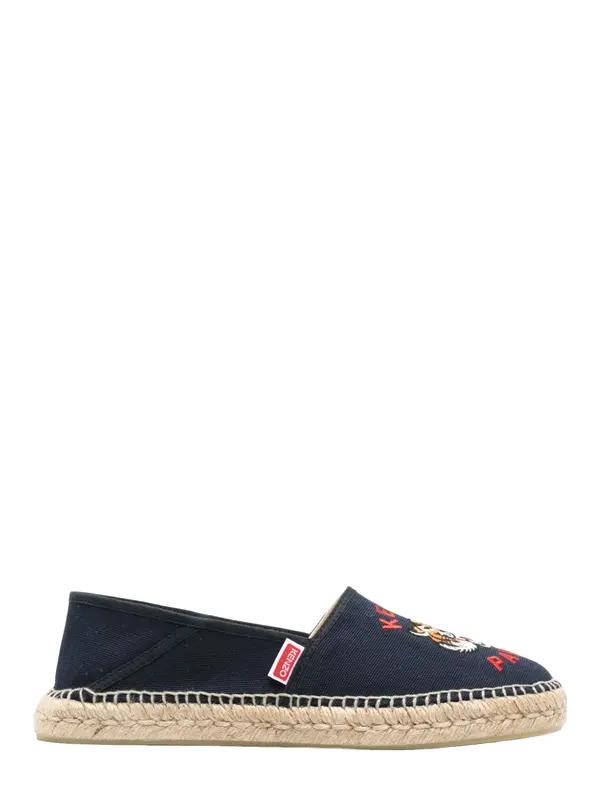 Kenzo Tiger Embroidered Espadrilles - Blue