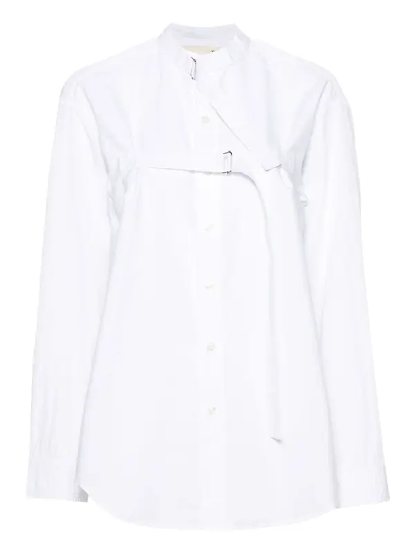 R13 Buckle-fastening Shirt - White