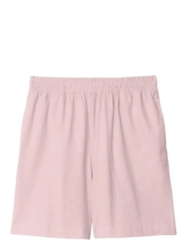 Burberry Equestrian Knight-print Cotton Shorts - Pink