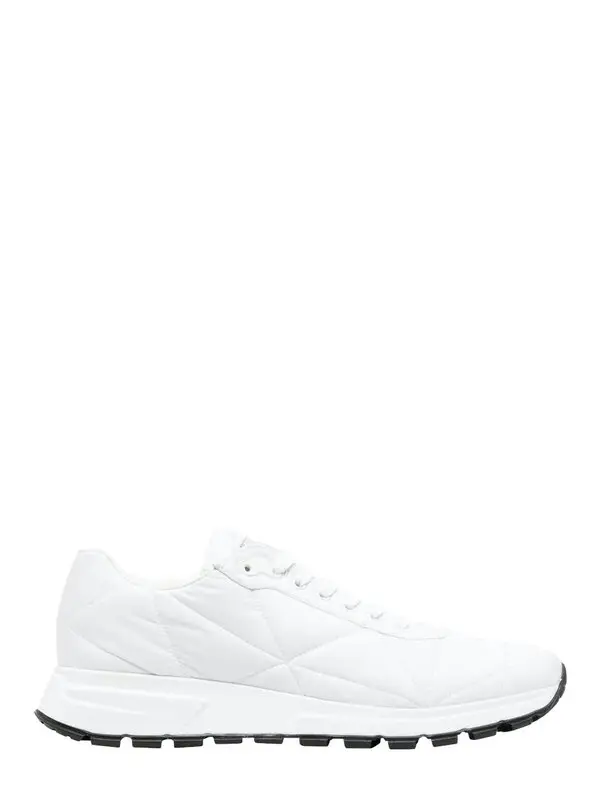 Prada Quilted Nylon Sneakers - White
