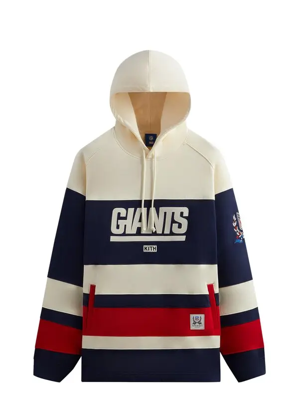 Kith For The Nfl Giants Delk Hockey Hoodie History - Cream