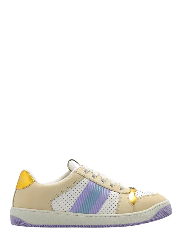 Gucci Screener Sneakers - Cream
