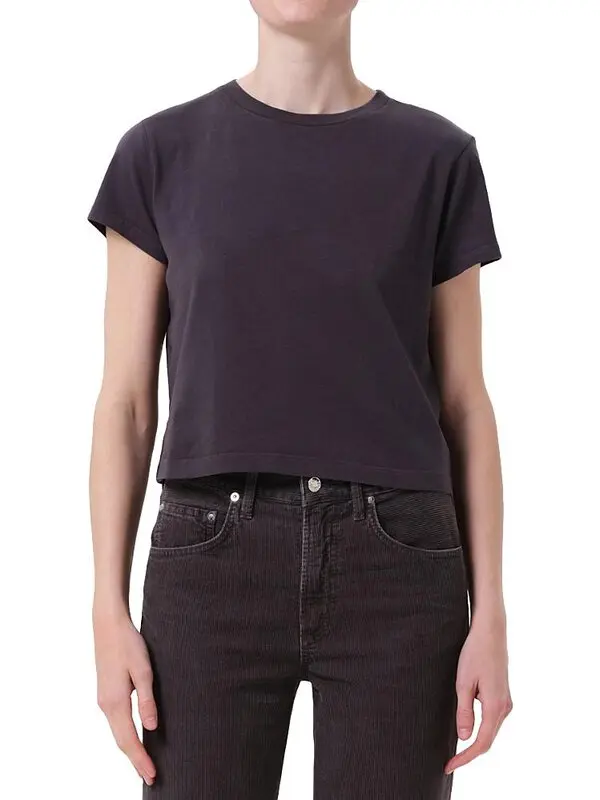 AGOLDE Adine Cotton Shrunken Tee - Shade