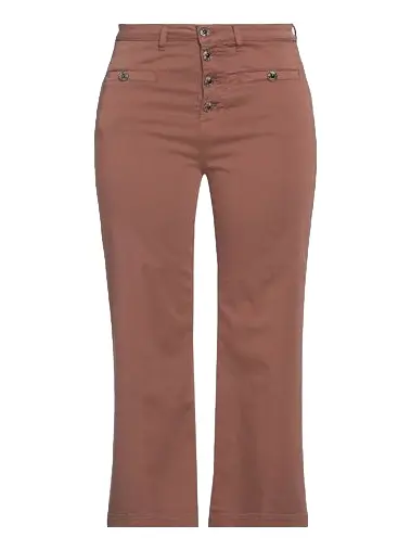 LIU •JO Cotton-elastane Pants - Brown