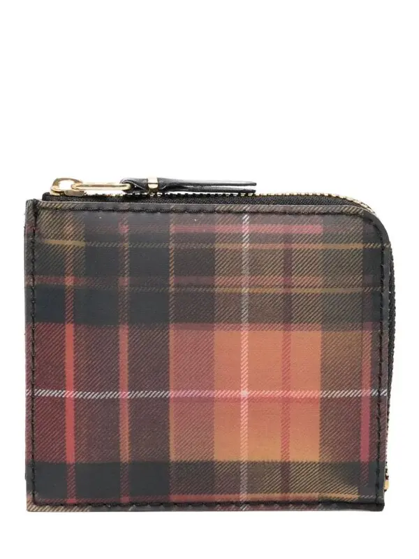 Comme Des Garçons Tartan Check Wallet - Red