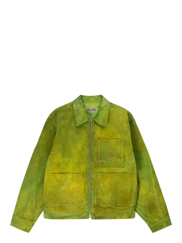 StÜssy Wonderland Hand-dyed Work Jacket - Green
