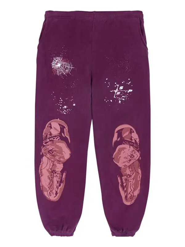 SP5DER Nocturnal Highway Sweatpants - Purple