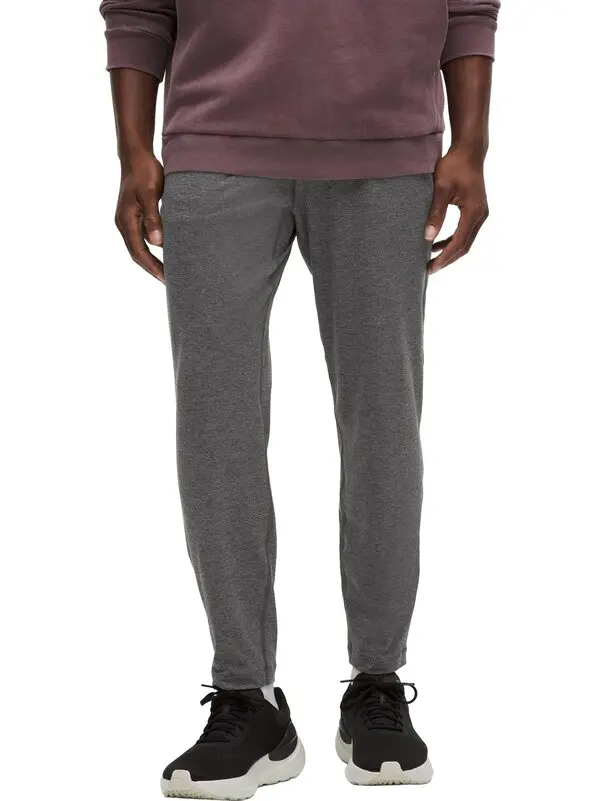 Lululemon Soft Jersey Tapered Pant - Heathered Black/heathered Graphite Grey