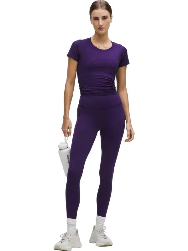 Lululemon Wunder Train High-rise Tight With Pockets 28 - Dark Court Purple