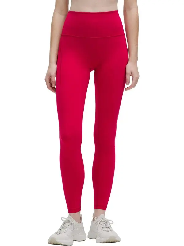 Lululemon Wunder Train High-rise Tight With Pockets - Pink Dragonfruit