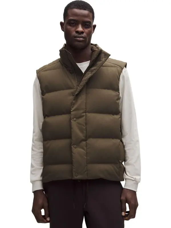 Lululemon Wunder Puff 600-down-fill Vest - Olive Brown