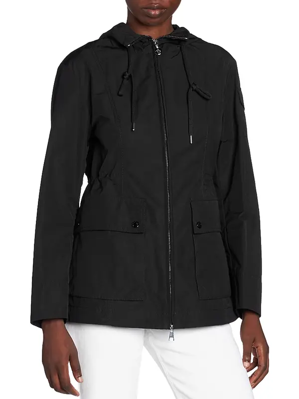 Moncler Leandro Short Parka Jacket - Black