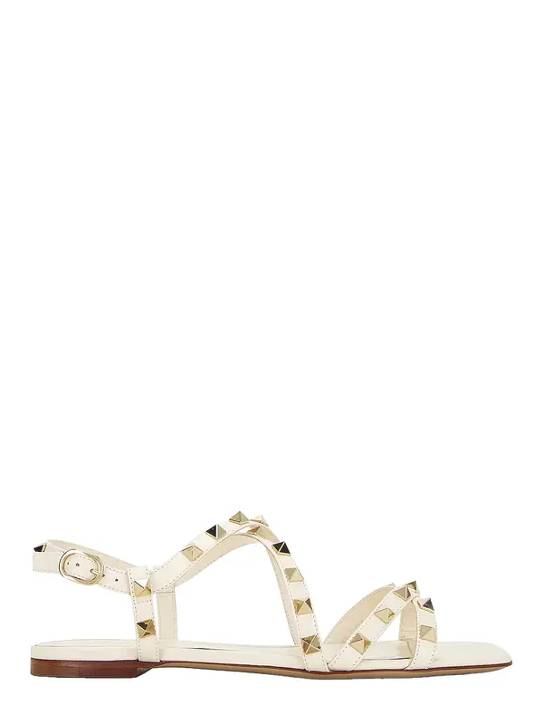 Valentino Garavani Rockstud Sandal - Light Ivory