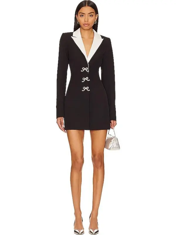 Majorelle Avori Blazer Dress - Black & White