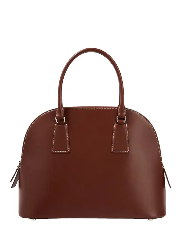 THE ROW Nina Small Leather Tote Bag - Brown