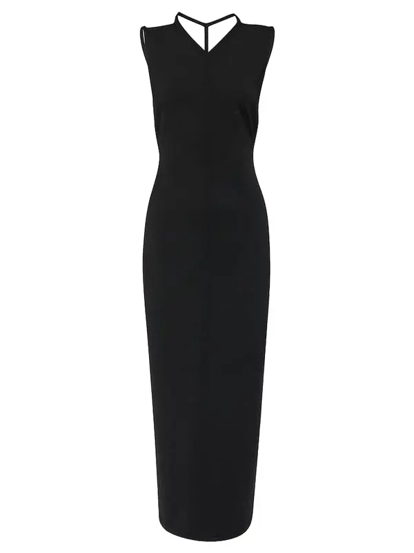 Khaite Teri Cutout Maxi Dress - Black