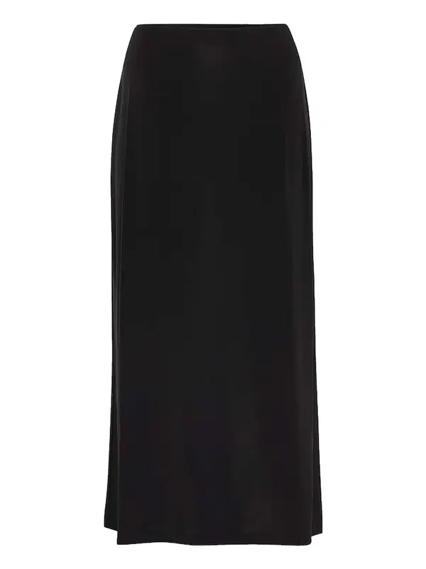 Vince Jersey Midi Skirt - Black