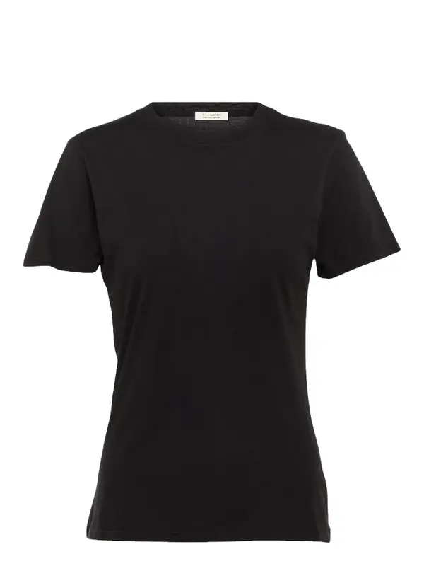 NILI LOTAN Mariela Cotton Jersey T-shirt - Black