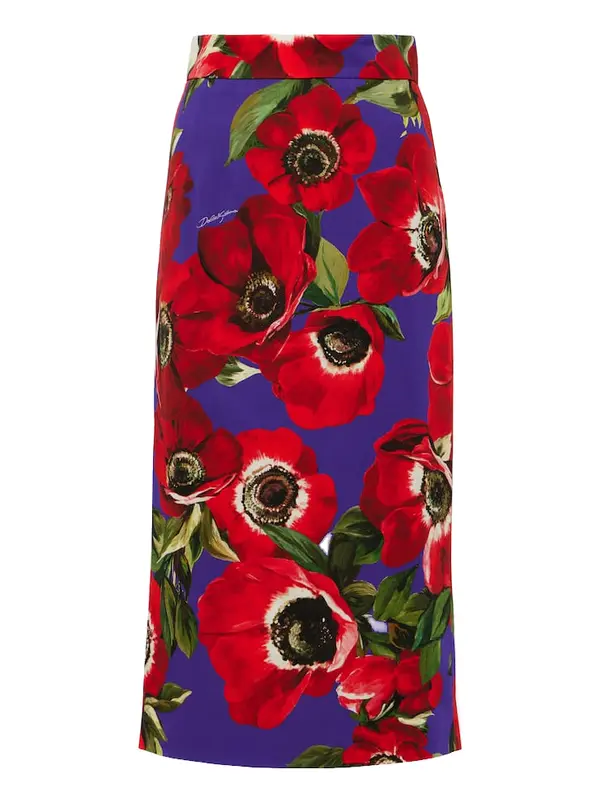 Dolce & Gabbana Floral Pencil Skirt - Multicoloured