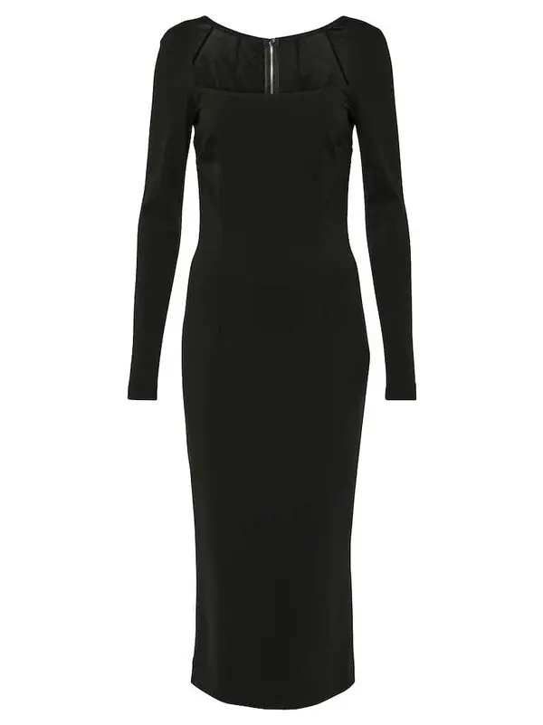 Dolce & Gabbana Jersey Midi Dress - Black