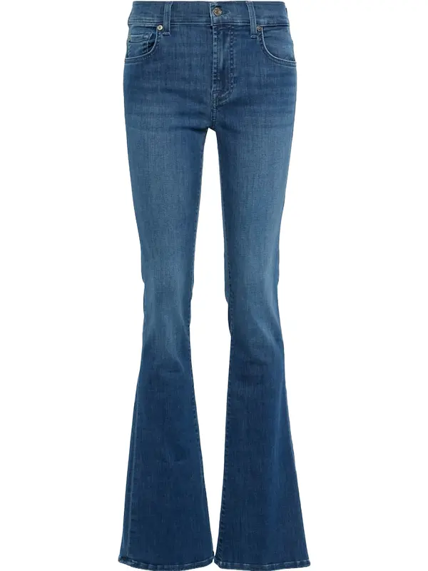 7 For All Mankind Mid-rise Bootcut Jeans - Blue