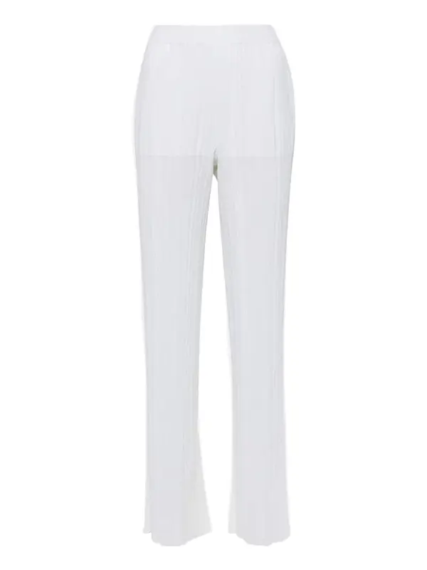 Stella McCartney Pleated Knit Pants - White