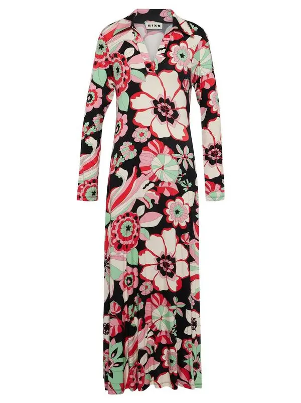 Rixo Tillie Floral Midi Dress - Multicoloured